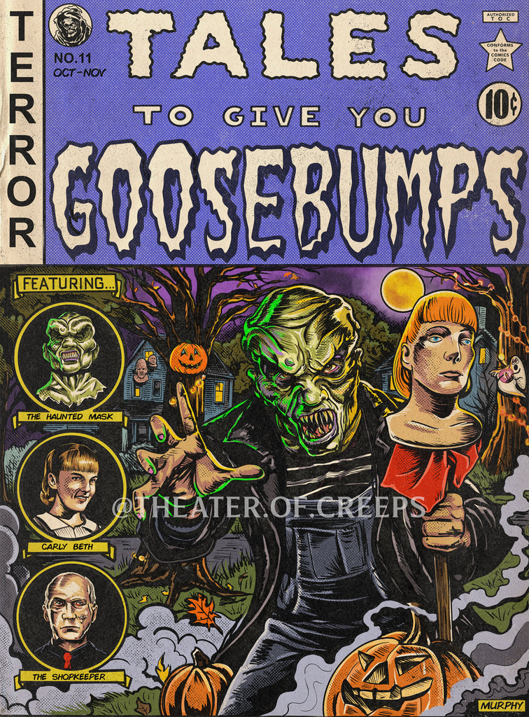 Tales To Give You Goosebumps 9x12” Print – Theater Of Creeps